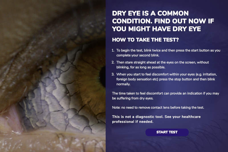 Blink test for DED - eyeonoptics