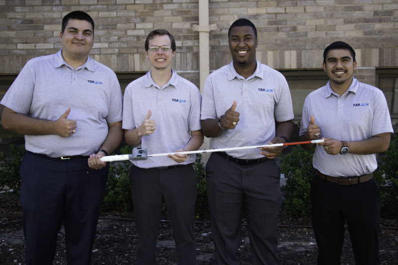 White cane goes high-tech